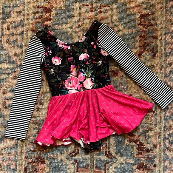 cheeky plum | Costumes | Cheeky Plum Floral Leotard Dance Outfit Long ...